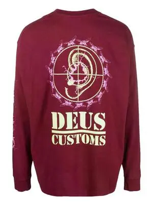 Deus Ex Machina Pub Nuisance Long-sleeve T-shirt - Red