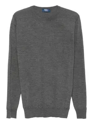 Fedeli Cashmere-silk Blend Sweater - Grey
