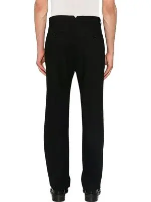 AMI Paris Straight-leg Trousers - Black