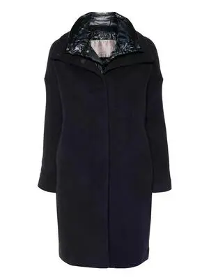 Herno Layered Padded Parka Coat - Blue
