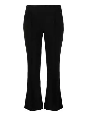 Rodebjer Jeju Flared Cropped Trousers - Black