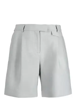 Matériel Ash Virgin Wool Blend Pleated Chino Shorts - Grey
