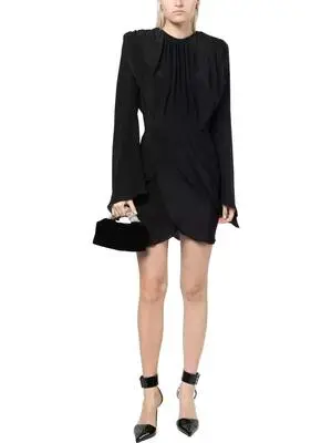 Matériel Silk Mini Dress - Black