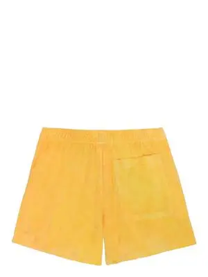 SPORTY & RICH Sporty & Rich NY Tennis Club Cotton Terry Shorts Yellow