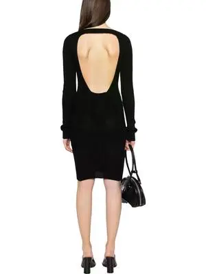 Rick Owens Knitted Mini Dress - Black