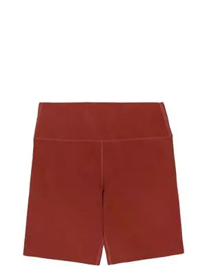 SPORTY & RICH Logo-embellished Biker Shorts - Red
