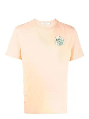 Maison Kitsuné Logo-print Cotton T-shirt - Pink
