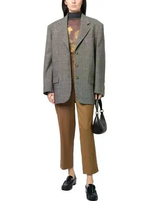 A.p.c. Pleated Cropped Trousers - Brown