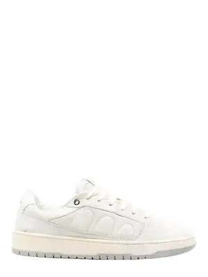 SANTHA Panelled Lace-up Sneakers - Neutrals