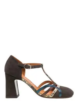 Chie Mihara 70mm Block Heel Pumps - Brown