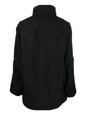 GR10K High-neck Zip-fastening Parka Jacket - Black