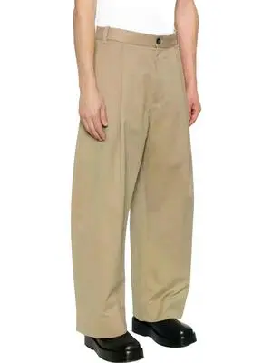Studio Nicholson Pleat-detail Trousers - Neutrals