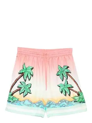 Casablanca Casablanca Tennis Club Shorts With Graphic Print Pink