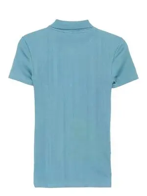 Lacoste Ribbed Polo Top - Blue