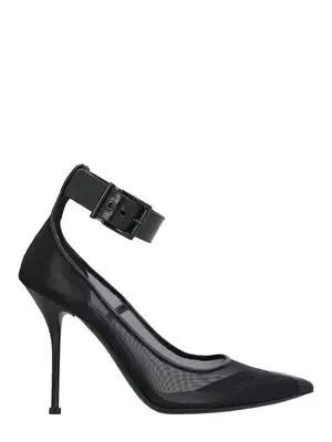 ALEXANDER MCQUEEN Alexander McQueen 85mm Mesh Pumps With Ankle Strap