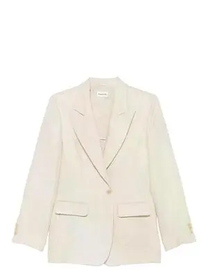 P.a.r.o.s.h Linen Blazer - Neutrals