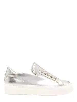 Agl Edda Metallic Calf Leather Sneakers - Neutrals