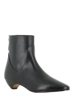 Le Monde Beryl Leather Ankle Boots - Black