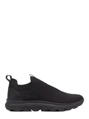 Geox Spherica Slip-on Knit Sneakers - Black