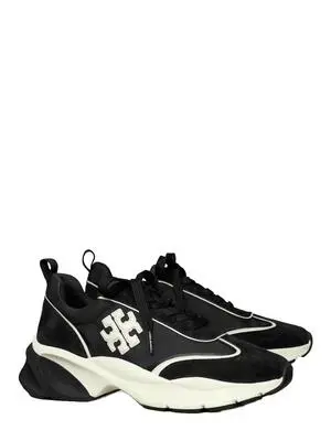 Tory Burch Good Luck Panelled Sneakers - Black