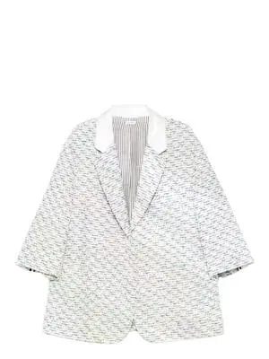 Thom Browne Tweed Blazer - Grey