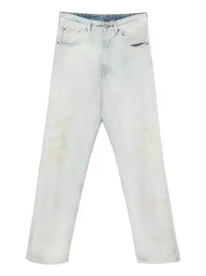 MAISON MARGIELA Light Wash Straight Leg Jeans - Blue