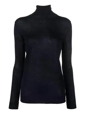 Woolrich Fine-knit Turtleneck Top - Blue