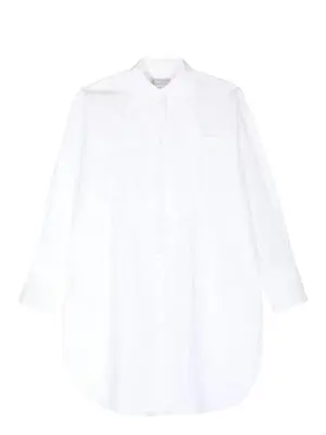 Alberto Biani Cotton Smoking Shirt - White