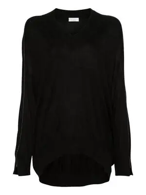 BRUNELLO CUCINELLI Brunello Cucinelli Monili Chain Detail V-Neck Sweater