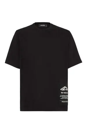 Dsquared2 Icon Graphic-print Cotton T-shirt - Black