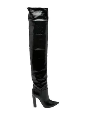 Philosophy Di Lorenzo Serafini 120mm Leather Pointy-toe Boots - Black