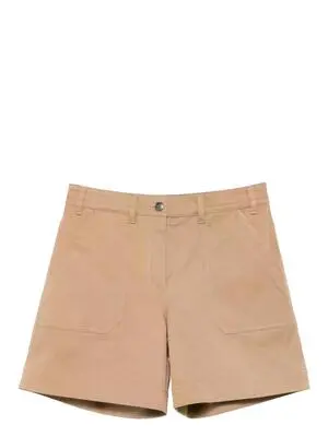 Moncler Gabardine Tailored Shorts - Neutrals
