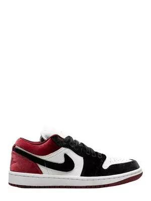 JORDAN 1 Low Se Velvet Black Toe Sneakers - Red