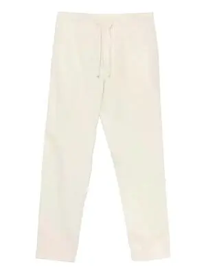Canali Linen Drawstring Trousers - Neutrals