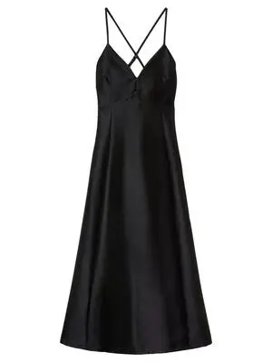 TWINSET Twill Midi Dress - Black