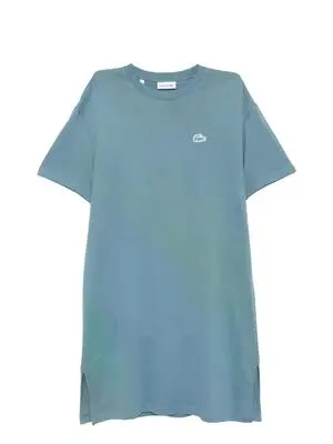 Lacoste Cotton-jersey T-shirt Dress - Blue