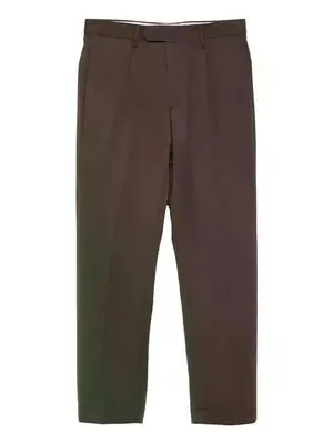 DELL'OGLIO Scilla Wool Blend Trousers Brown