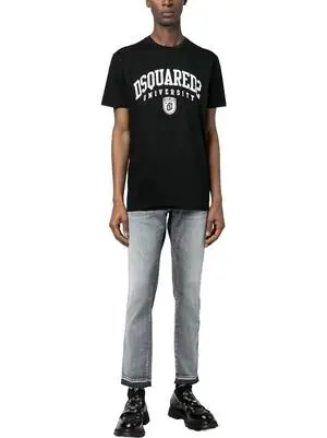 Dsquared2 Slim-fit Cropped Jeans - Grey