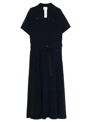 Akris Short-sleeve Midi Dress - Blue