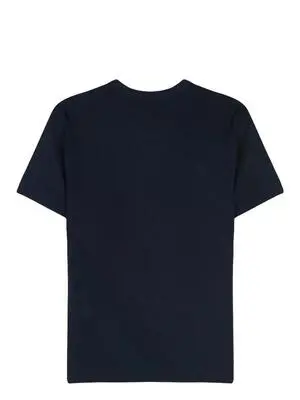 Play Comme Des Garcon Comme Des Garçons Play Heart Patch Cotton T-Shirt Blue