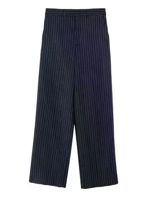 SEMICOUTURE Cindy Pinstripe Trousers - Blue
