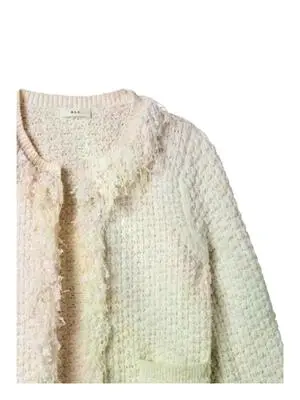 A.L.C. April Cardigan With Fringe Detailing - Neutrals