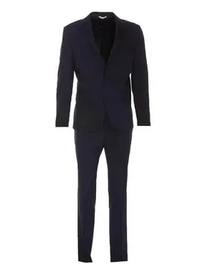 Brian Dales Single-breasted Suit - Blue