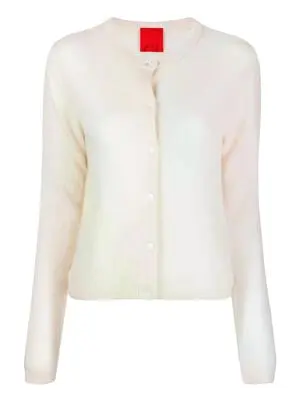 Cashmere In Love Faye Fine-knit Cardigan - White