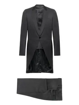 Canali Single-breasted Wool Suit - Grey