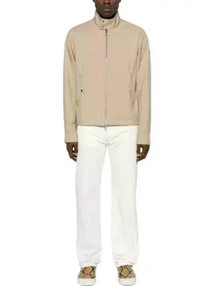 Moncler Chaberton Appliqué Logo Jacket - Neutrals