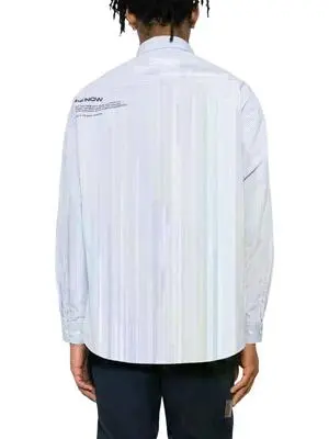 AAPE BY *A BATHING APE Aapenow Moonface-logo Checked Shirt - Blue