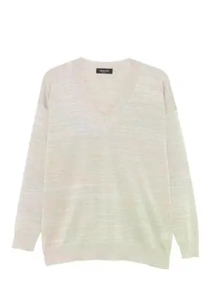 Fabiana Filippi Metallic Threading V-neck Sweater - Grey