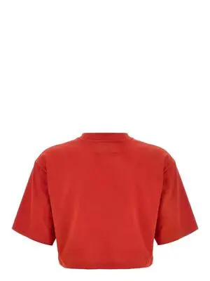 LOULOU DE SAISON LouLou De Saison Crew Neck Embroidered T-Shirt
