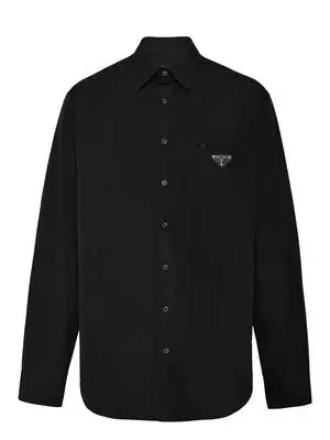 Prada Triangle-logo Shirt - Black
